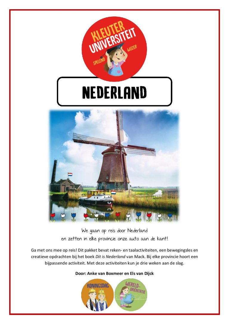 Thema Koningsdag & Nederland | Koningsspelen - Juf Anke
